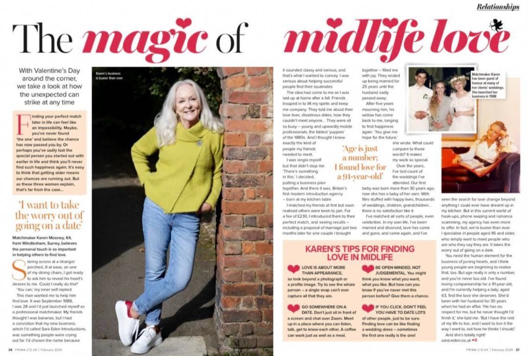 Sara Eden Featured In Prima Magazine | Sara Eden